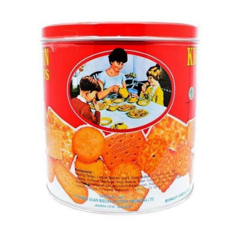 Jual KHONG GUAN Assorted Merah Mini Can Biskuit 650 g | Shopee Indonesia