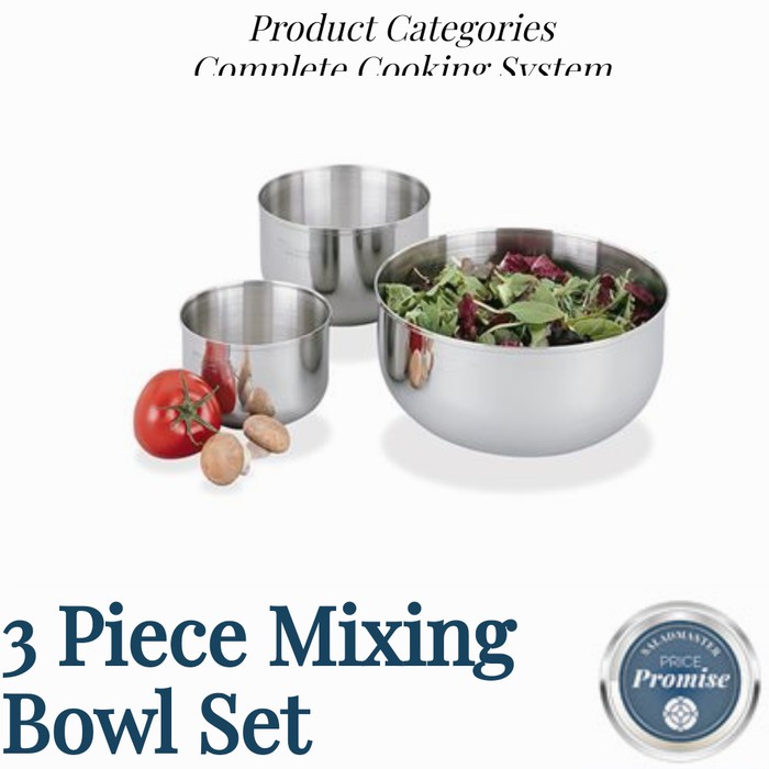 Jual SALADMASTER - Mixing Bowl 1 set (isi 3 bowl) | Shopee Indonesia