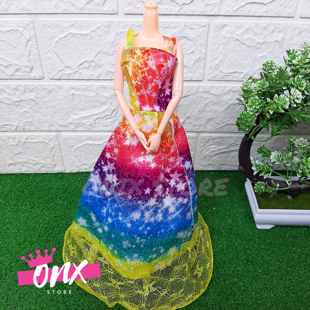 Jual BAJU GAUN BERBIE BAJU GAUN ALA PENGANTIN BERBIE BAJU BERBIE ANAK ...
