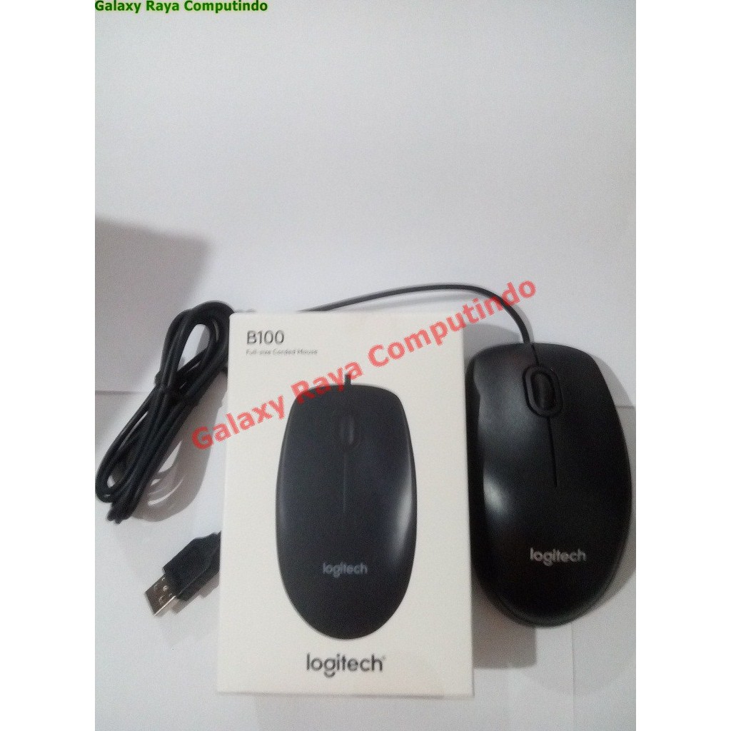 Jual Logitech Mouse Kabel B100 Original USB | Shopee Indonesia