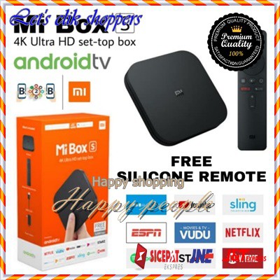 Jual XIAOMI MI BOX S GLOBAL - MIBOX Android TV 4K Ultra HD - MDZ-22-AB | Shopee Indonesia