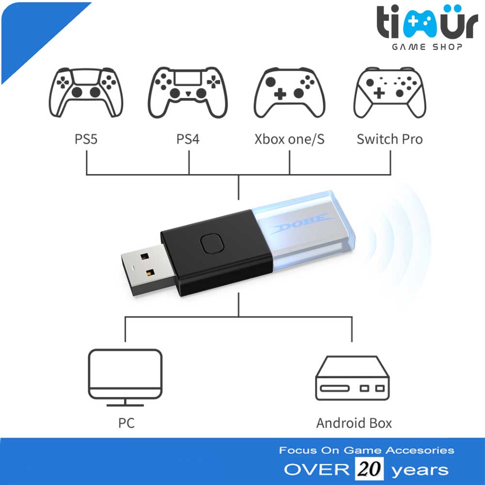 Jual BT Bluetooth Dongle Receiver PC Stick PS4 PS5 Xbox Series One Pro ...