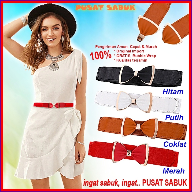 Jual Belt Gesper Wanita Ikat Pinggang Fashion Sabuk Kecil Aksesoris Cewek Gasper Emas Model Kupu ...