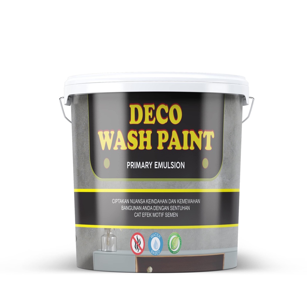 Jual Cat Dekoratif Primer pail 20kg Deco Wash | cement wash paint | cat ...