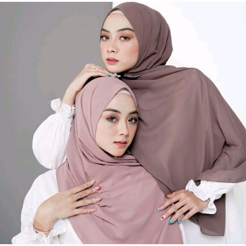 Jual Hijab Pashmina Polos Dewasa Ceruty Baby Doll | Shopee Indonesia
