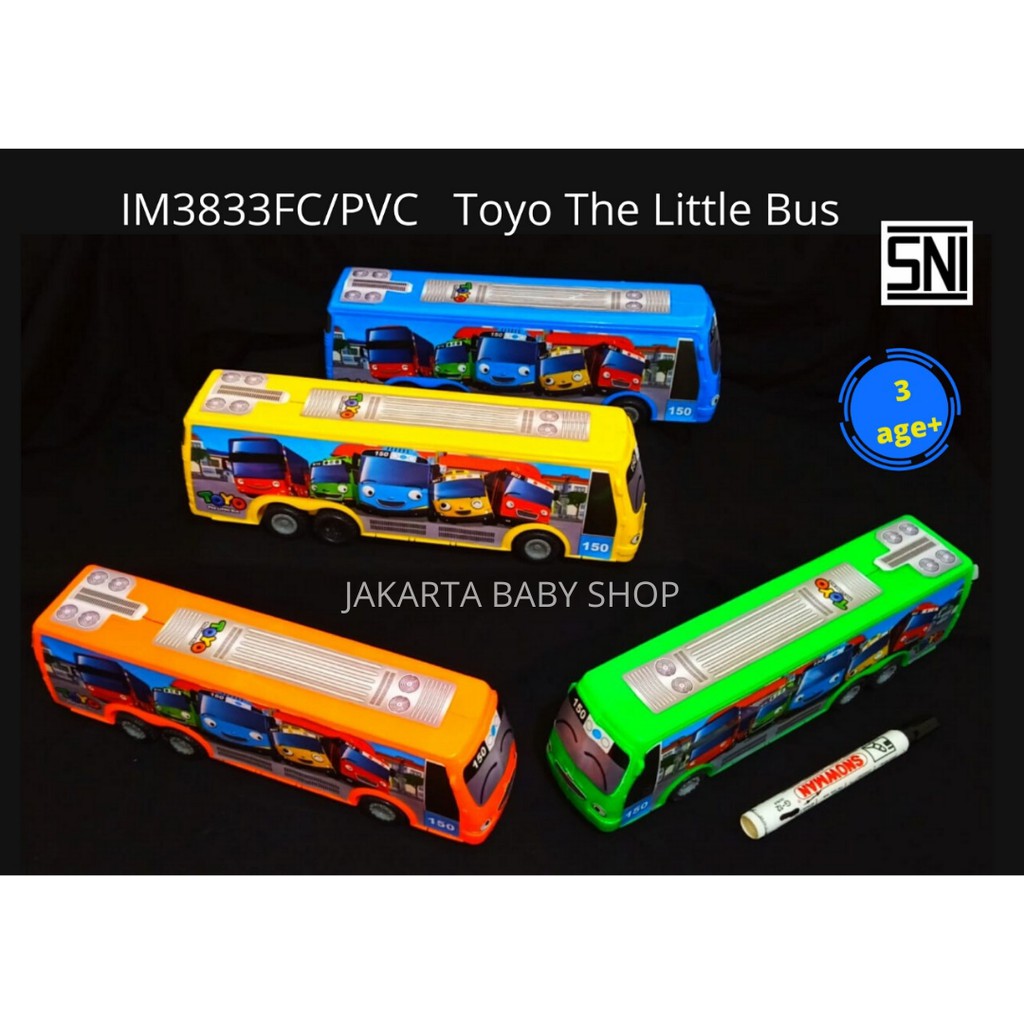 Jual MAINAN BUS SEKOLAH / TAYO THE LITTLE BUS IM-3833FE/PVC / MAINAN ...