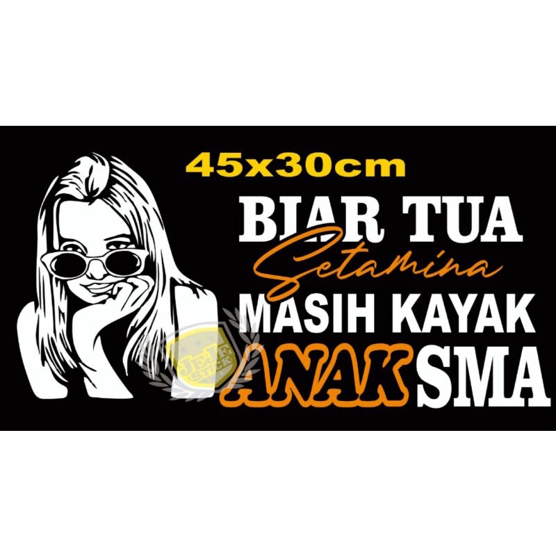 Jual STICKER CUTTING GAMBAR DENGAN KATA-KATA UNTUK KACA PINTU TRUCK PICKUP MOBIL DLL | Shopee ...