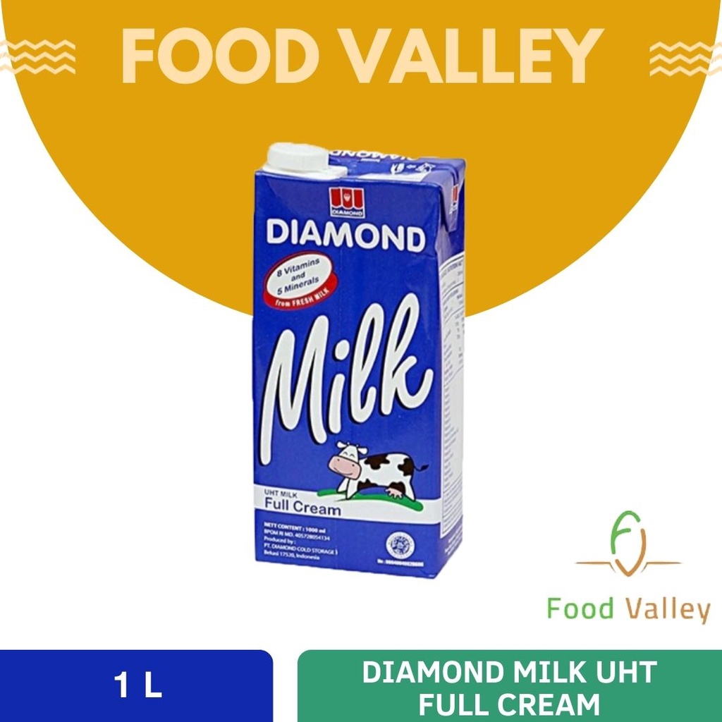 Jual Susu Diamond UHT Full Cream - 1000ml | Shopee Indonesia