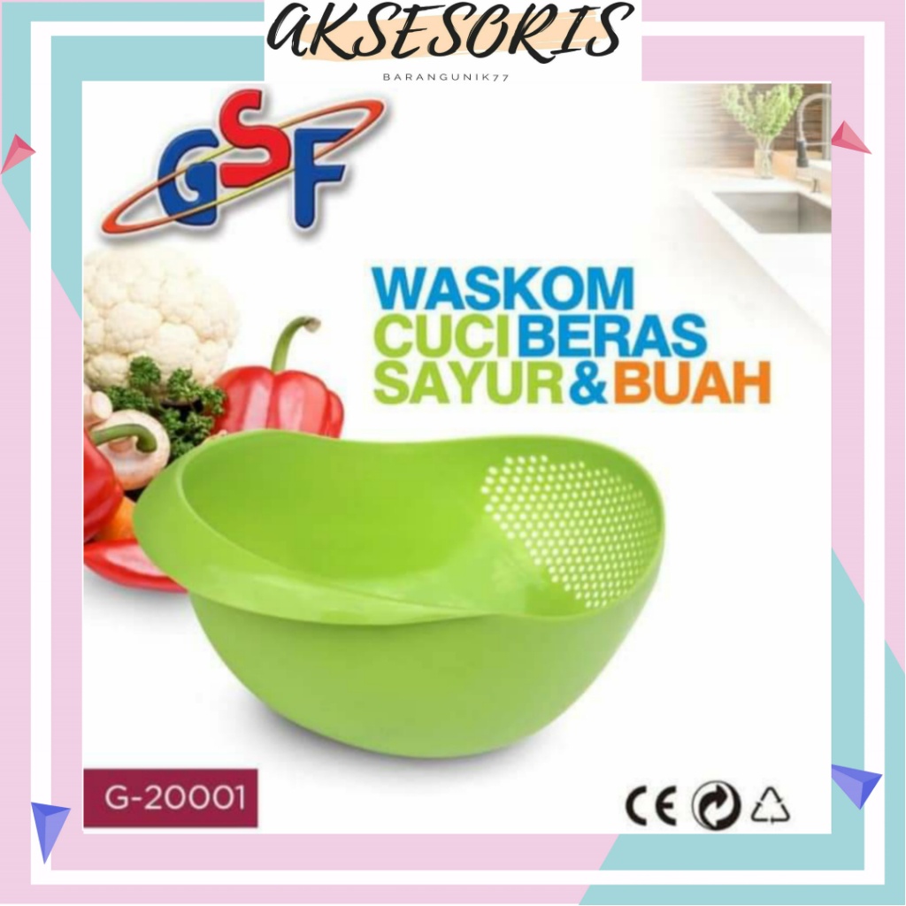 Jual BASKOM CUCI BERAS SARINGAN BERAS TEMPAT CUCI BERAS / WASKOM CUCI ...