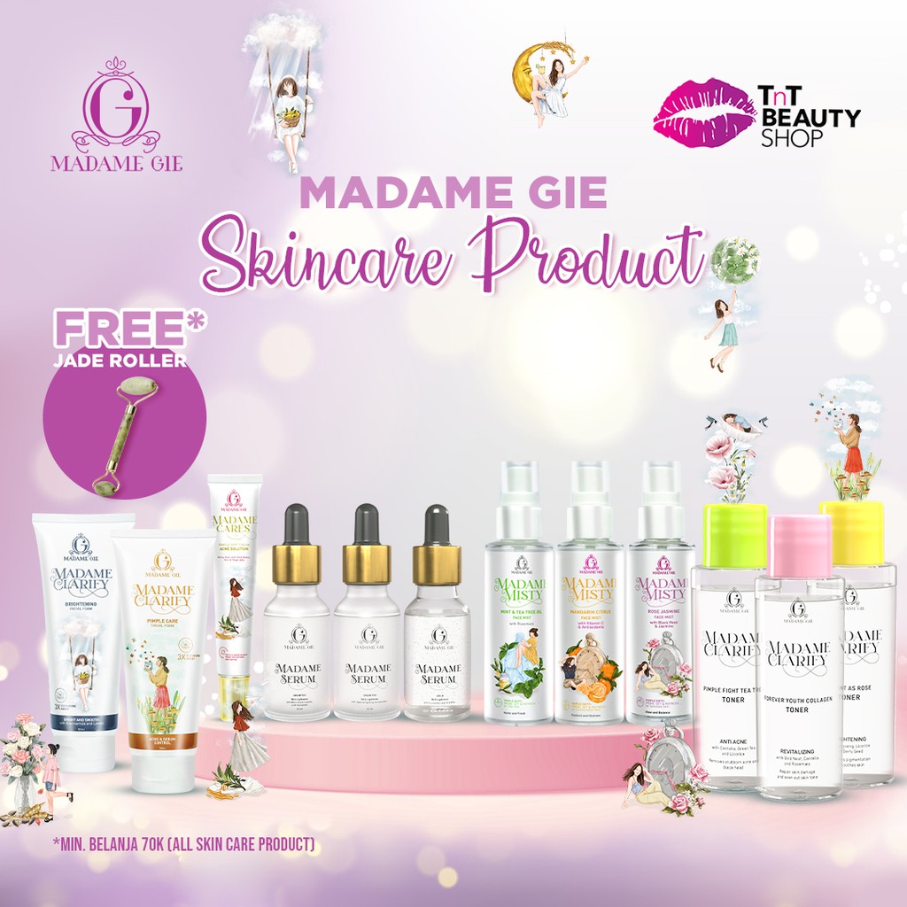 Jual Madame Gie Skin Care | Clarify Face Toner | Facial Foam 100ml | Serum 20ml | Madame Gie ...