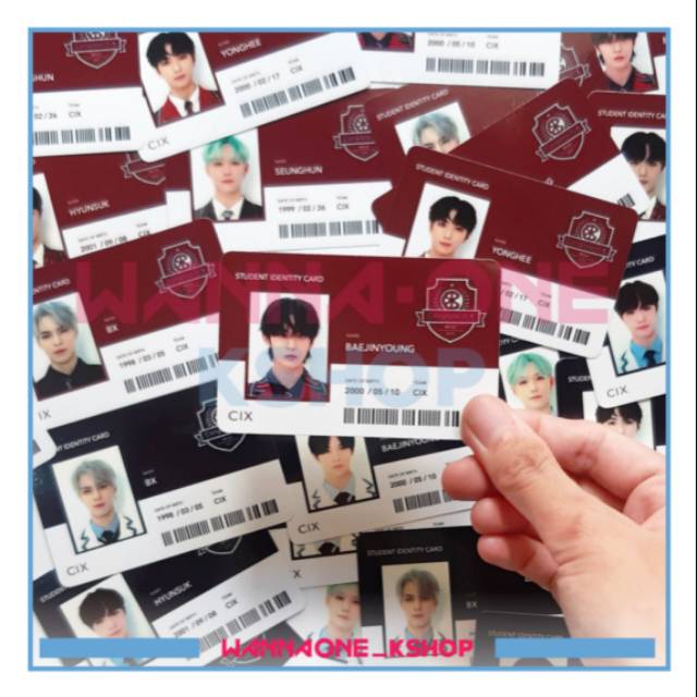 Jual ID card CIX photocard hello stranger album student identity card ...
