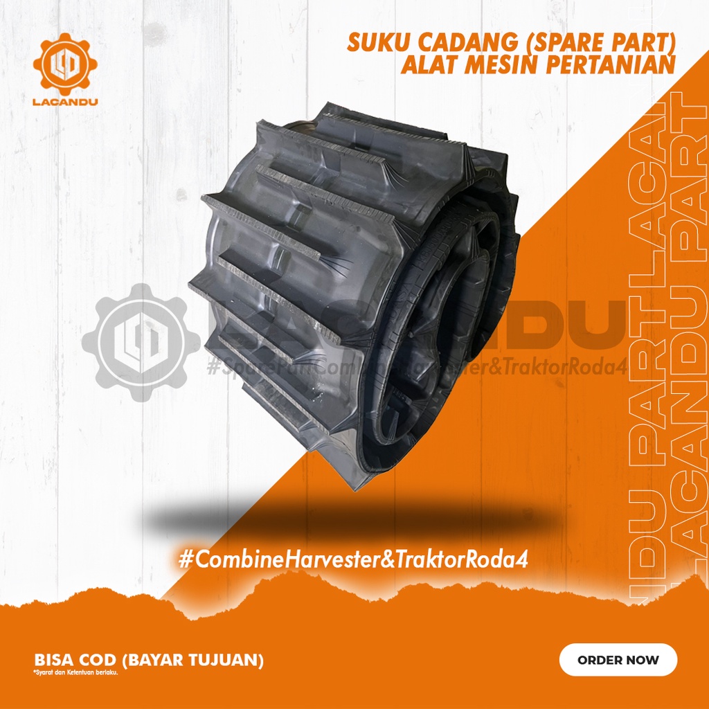 Jual CRAWLER RUBBER TRACK - BAN KARET MOBIL PANEN PADI - IMPORT SUASA ...
