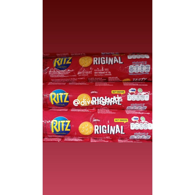 Jual Biskuit ritz crackers original / cheese 100gram | Shopee Indonesia