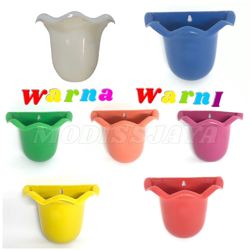 Jual Pot Dinding/Tembok Plastik Ombak/Gelombang Warna | Shopee Indonesia