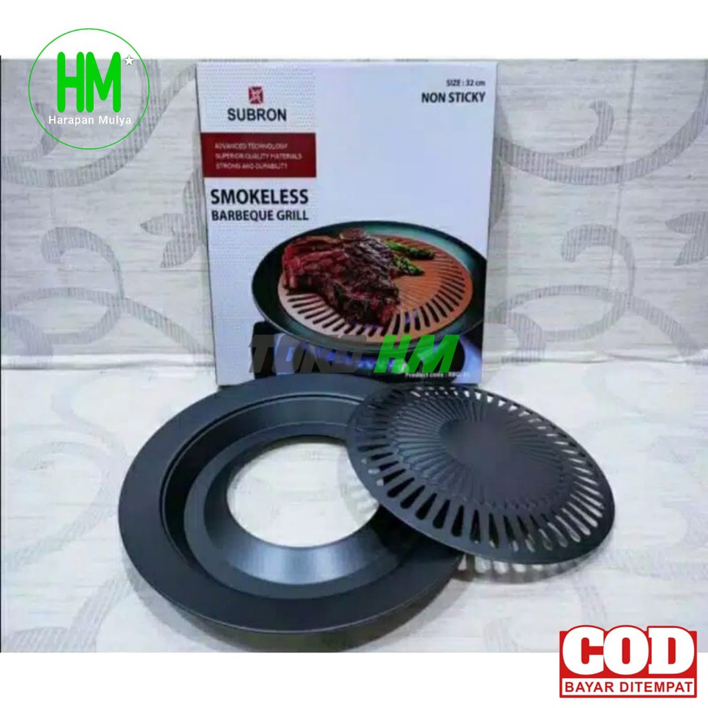 Jual SUBRON grill pan panggangan 32 cm | Shopee Indonesia