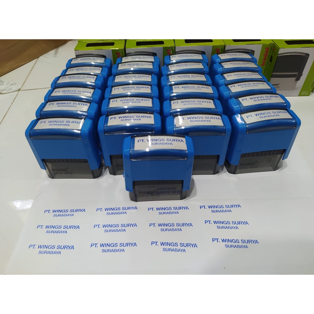 Jual Jual stempel trodat stempel perusahaan stempel nota stempel label ...