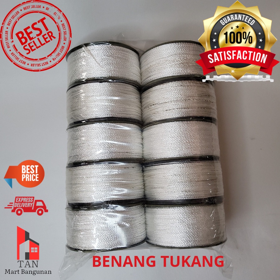 Jual Benang Tukang Benang Nylon Nilon Tali Sol Putih Besar Bangunan ...
