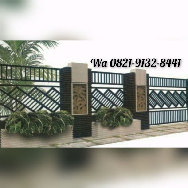 Jual Pintu pagar gerbang minimalis Jogja harga per meter persegi ...