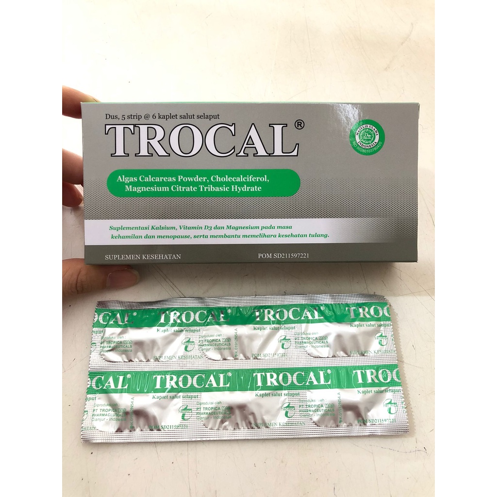 Jual Trocal Vitamin D Kalsium Vitamin Tulang Vitamin Ibu Hamil Obat ...
