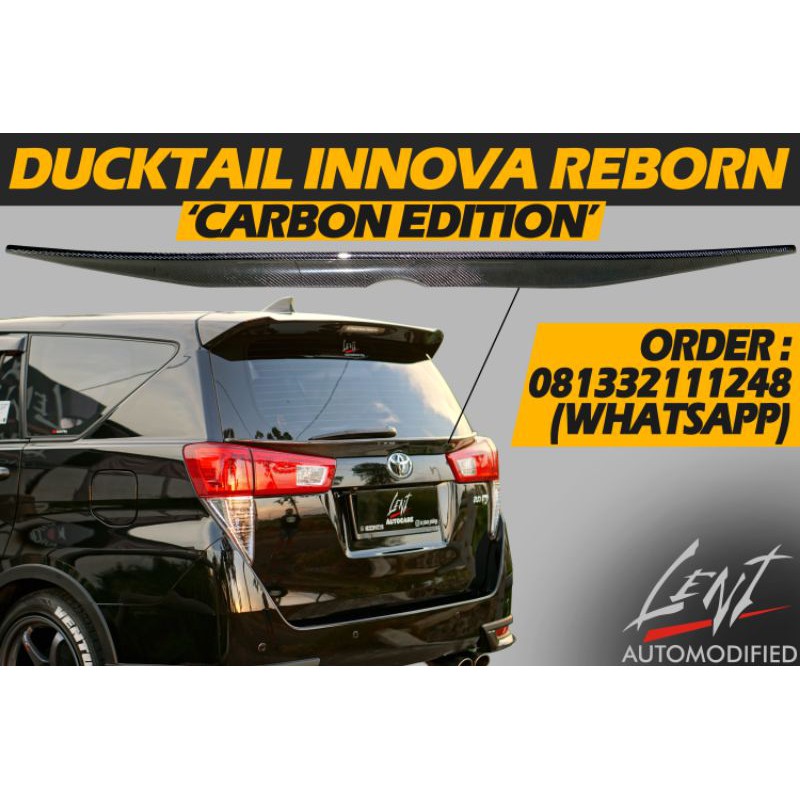 Jual Ducktail Carbon Fiber Kevlar Toyota New Innova Reborn, Original by ...