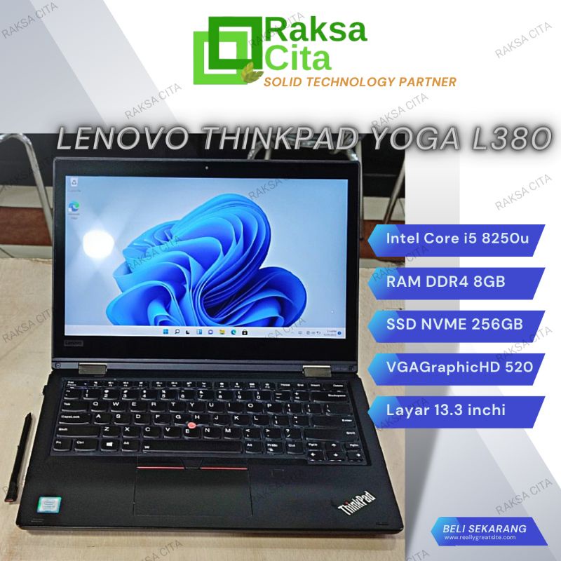 Jual Lenovo Thinkpad Yoga L380 Core i5 Gen8 Ram 8Gb/16GB Ssd 256GB ...