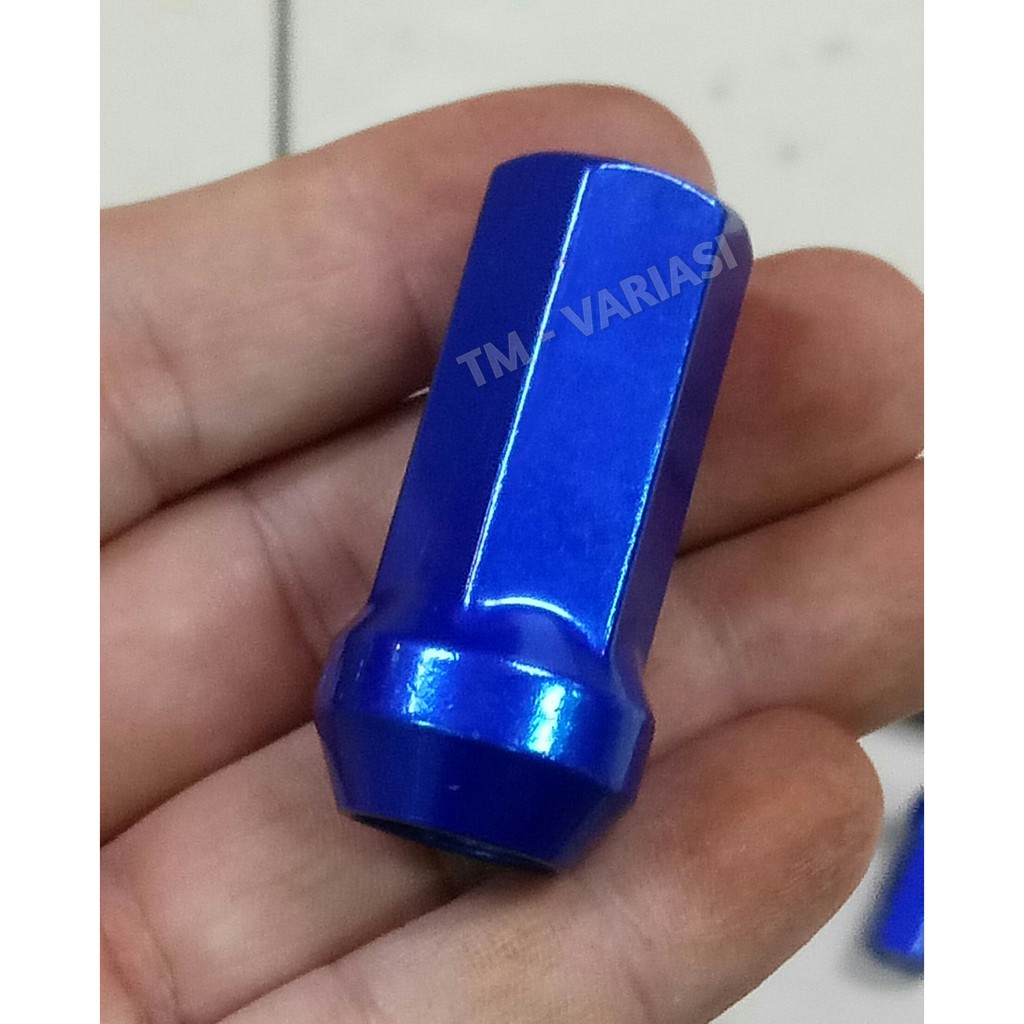 Jual Baut Roda Racing Nut Rays Hyper Nut Besi Tebal Biru Size 1.25mm ...