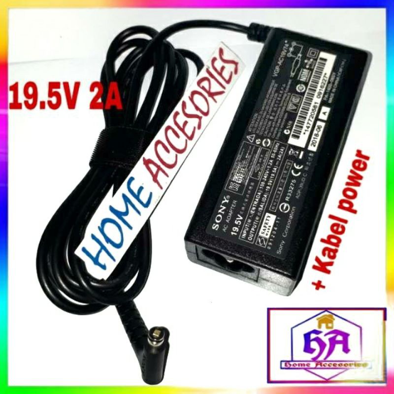 Jual Adapter laptop Sony VAIO SVT131A11L 19.5V 2A Original TYPE PIN ...