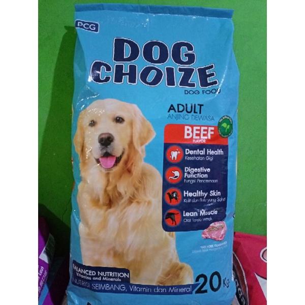 Jual Expedisi Order Dog Choize Beef Flavor 20kg Dogfood Dog Choice Beef ...