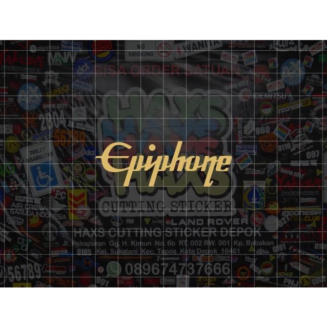 Jual Cutting Sticker epiphone Ukuran 6 cm hax55 dijamin | Shopee Indonesia