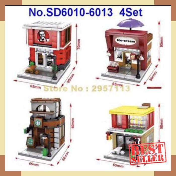 Jual Lego Kw Sembo Block Mini Modular 4 in 1 KFC-Haagen Dazs-McD ...