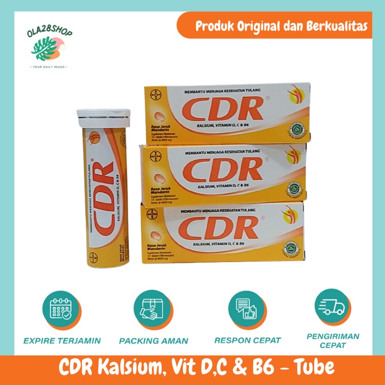 Jual CDR Kalsium Effervescent Tube isi 10 | Shopee Indonesia