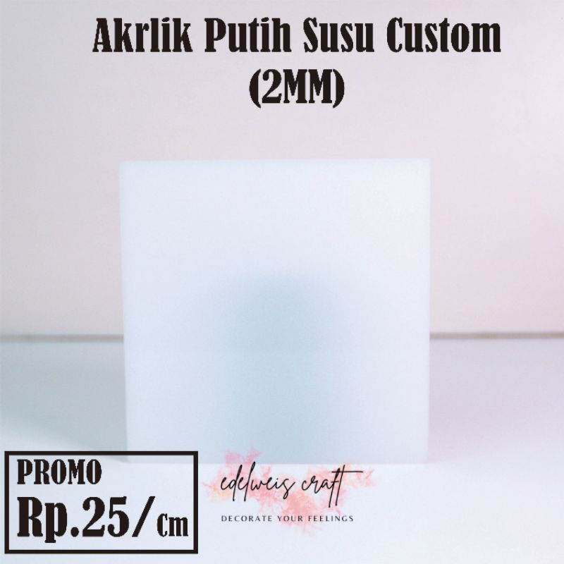 Jual AKRILIK LEMBARAN/AKRILIK CUSTOM/ AKRILIK MARGA CIPTA/ AKRILIK PUTIH SUSU | Shopee Indonesia