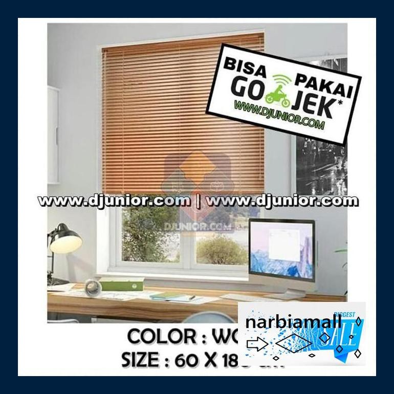 Jual Ldekznar Kris - Venetian Blinds Wood 60X180Cm / Blind Roller Pvc ...