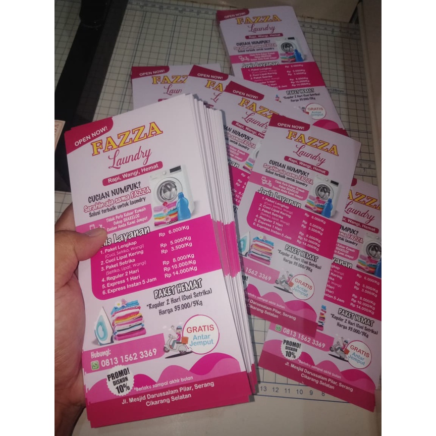 Jual 1 HARI JADI PAKET KILAT CETAK BROSUR 1 RIM BAHAN ART PAPER 120 GSM ...