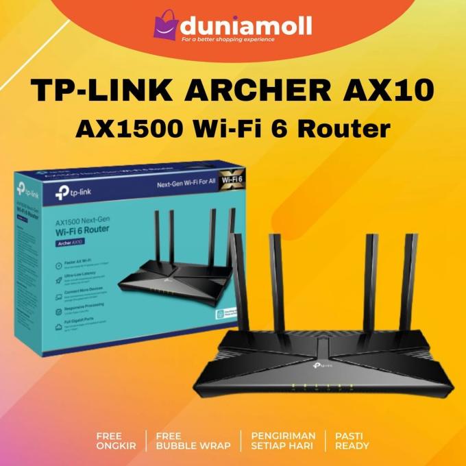 Jual Router Wireless Tplink Archer Ax10 Router Wi-Fi 6 / Ax1500 Next ...