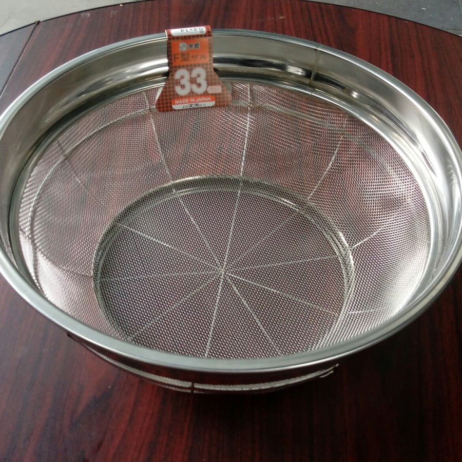 Jual Saringan Beras Full Stainless Steel 33 cm | Shopee Indonesia