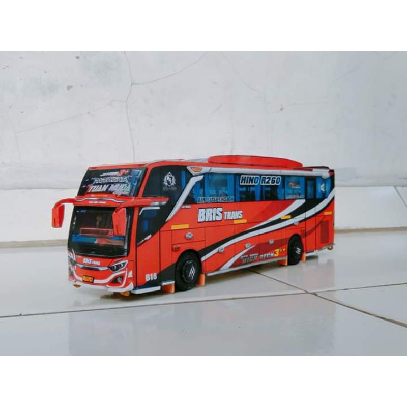 Jual Miniatur Bus Bris Trans Tuan Muda(New Font) | Shopee Indonesia