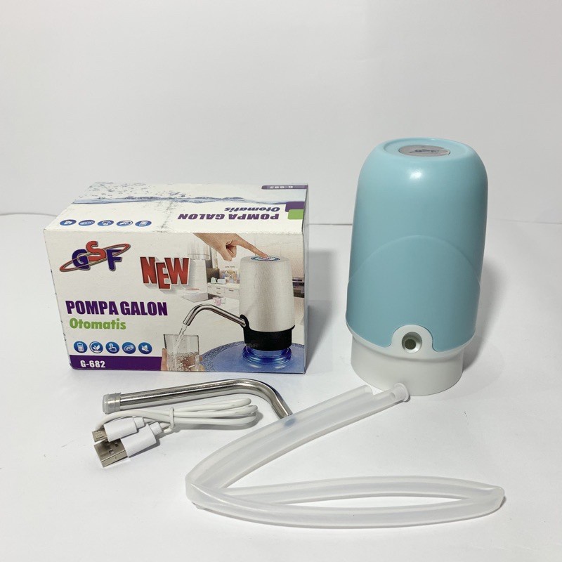 Jual (COD) Pompa Air Galon Elektrik GSF G-682 / G 682 / Pompa Galon Otomatis / Pompa Galon USB ...