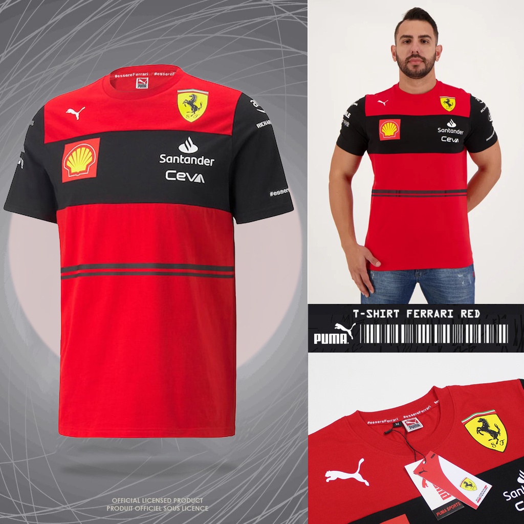 Jual BAJU FERRARI MERAH / KAOS PREMIUM FERRARI RED 24S / TSHIRT PREMIUM ...