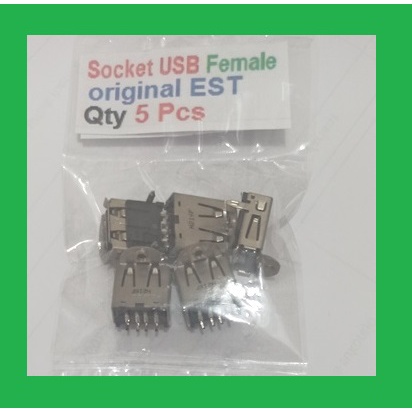 Jual Qty 5 Pcs Socket USB Female original EST | Shopee Indonesia
