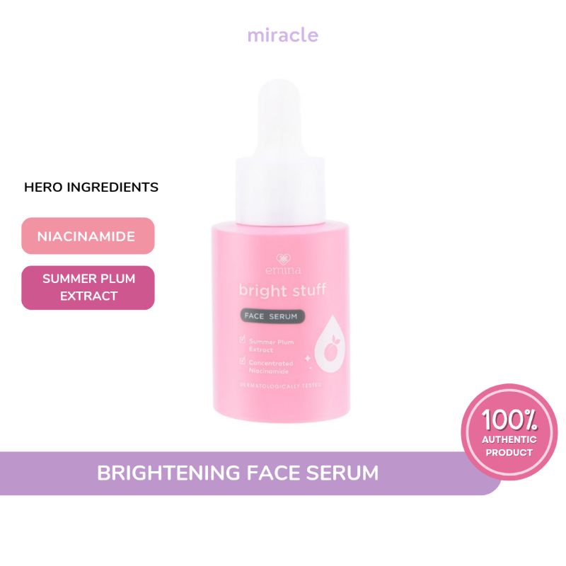 Jual Emina Bright Stuff Face Serum 30 ml - Serum Pelembab Wajah Cerah ...