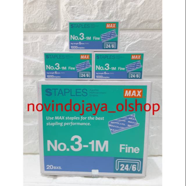 Jual isi staples no.3 (MAX) termurah | Shopee Indonesia
