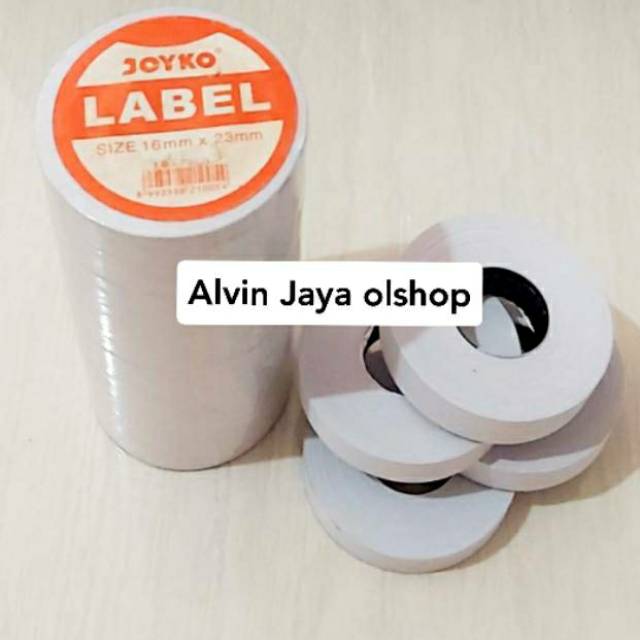 Jual 1 Slop Isi 10 Roll Label Harga Roll Joyko warna Putih | Shopee ...