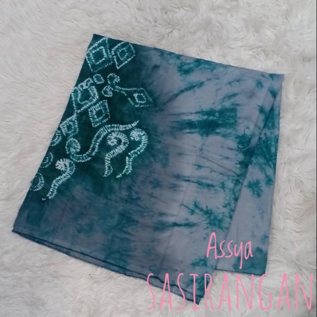 Jual Kain Sasirangan Khas Kalimantan Selatan katun satin (hijau abstrak ...