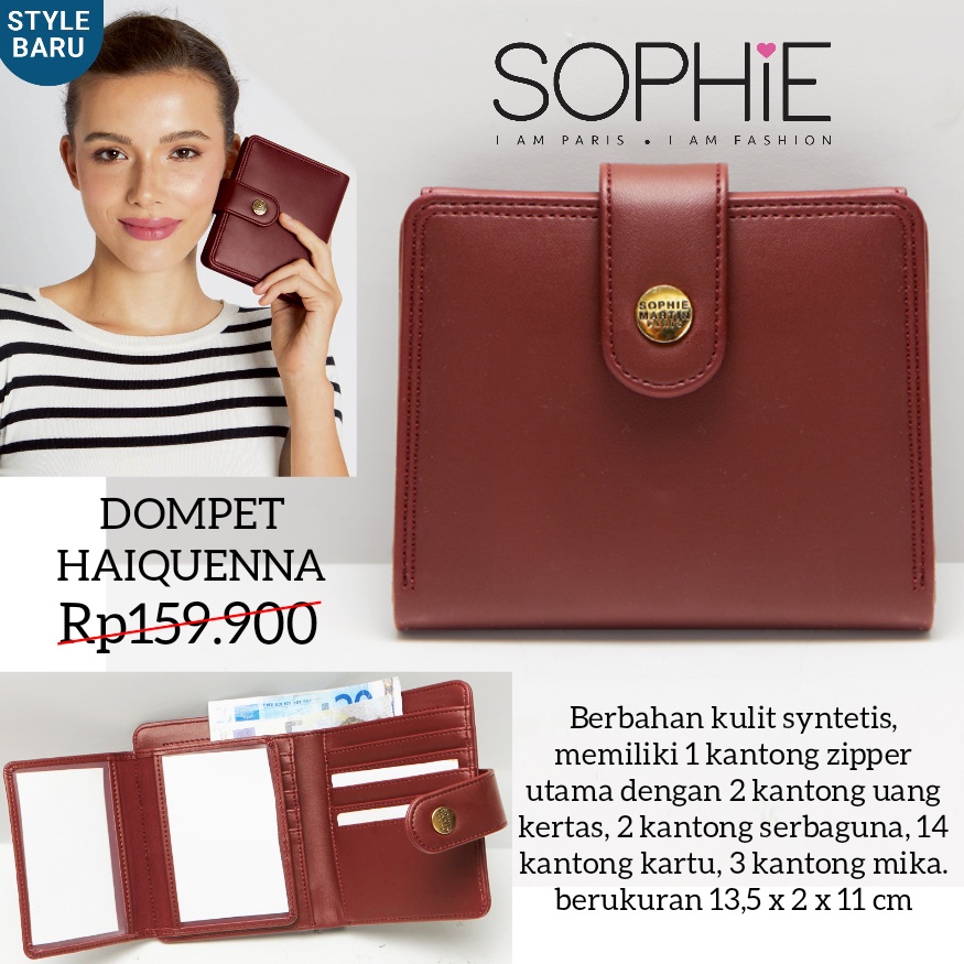 Jual DOMPET HAIQUENNA NEO MONACO SOPHIE MARTIN PARIS PROMO DOMPET LIPAT ...
