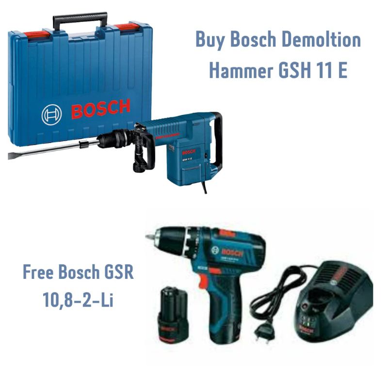 Jual Mesin Bor Bobok Demolition Hammer - Bosch GSH 11 E & Free bosch ...