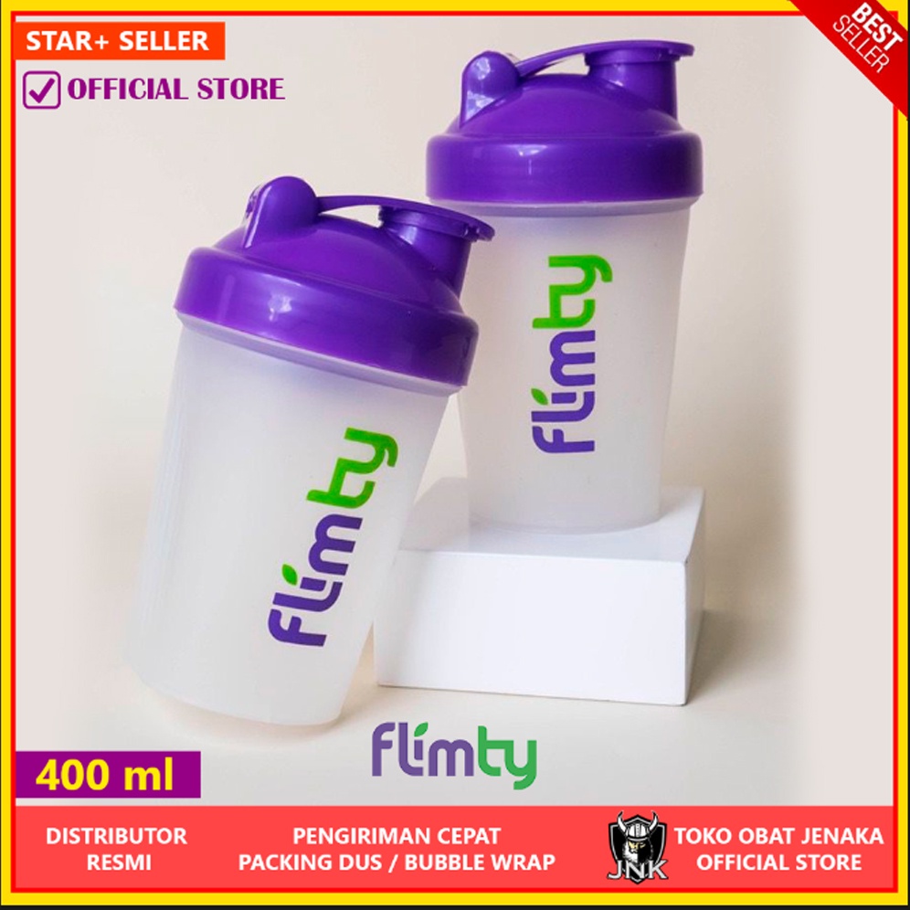 Jual Botol Shaker Flimty Flimeal 400 ml Tebal Warna Ungu Original ...