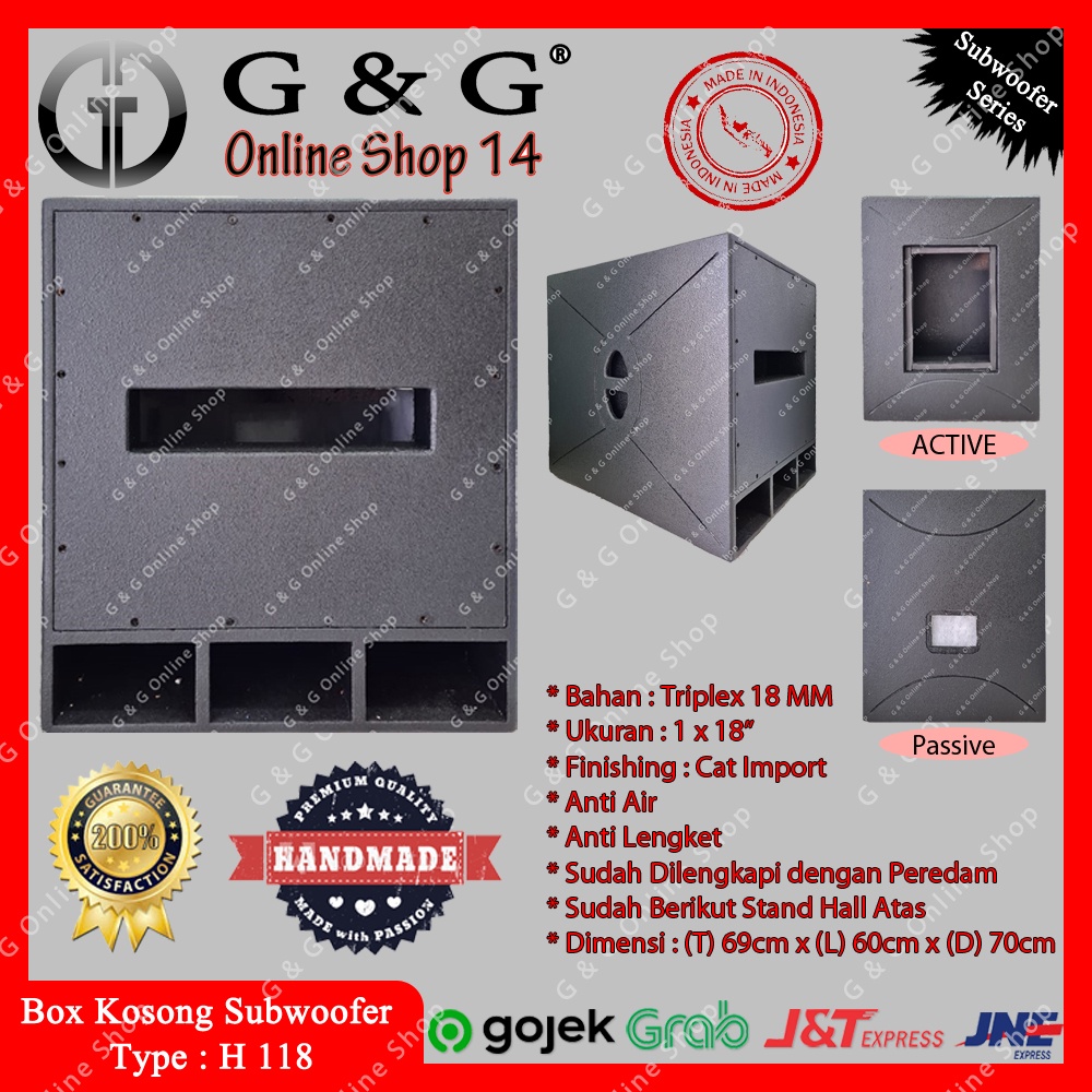 Jual Box Subwoofer H Sub Series ukuran 15 dan 18 Inch Bahan Triplex ...