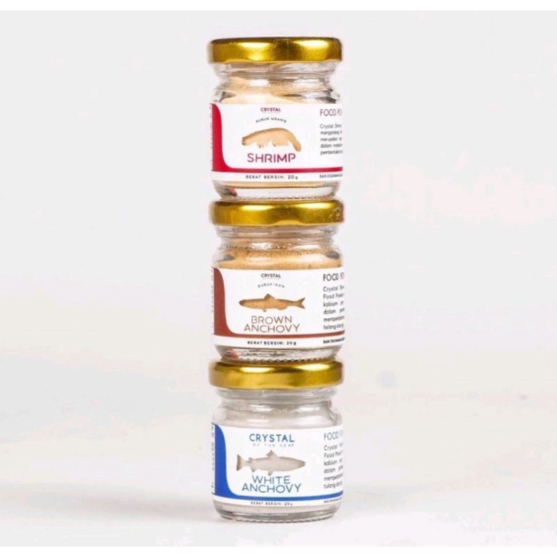 Jual Crystal of the sea anchovy powder brown anchovy powder nori mpasi ...