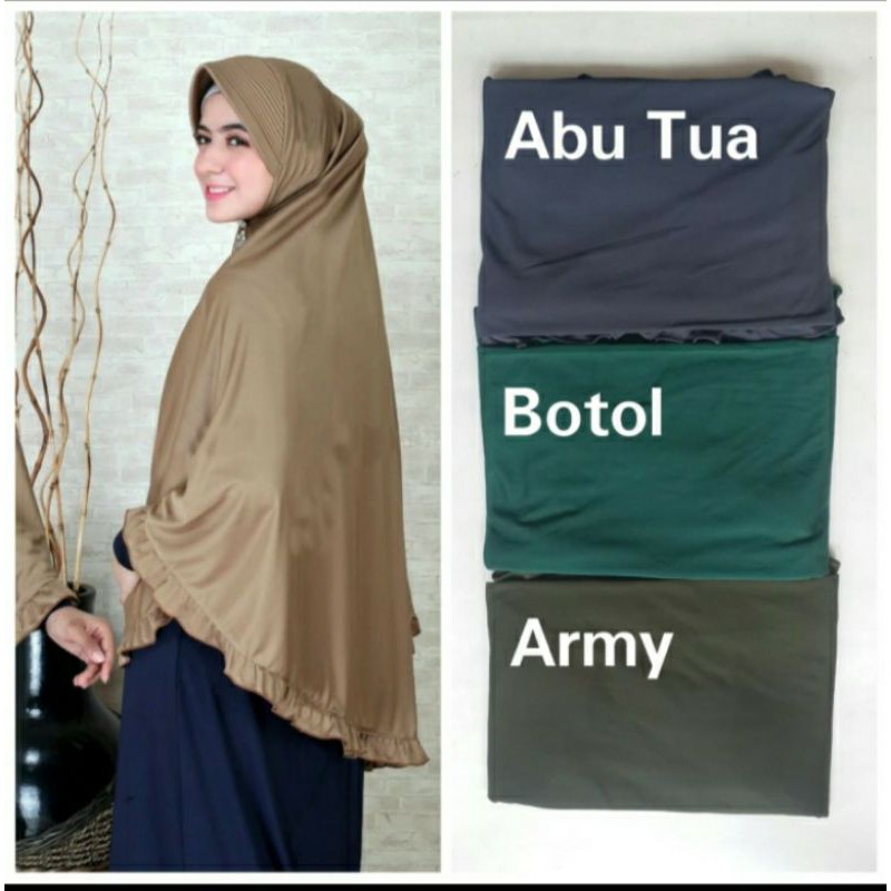 Jual hijab lebar jumbo instan / kerudung hijab RABBANI / hijab syariah ...